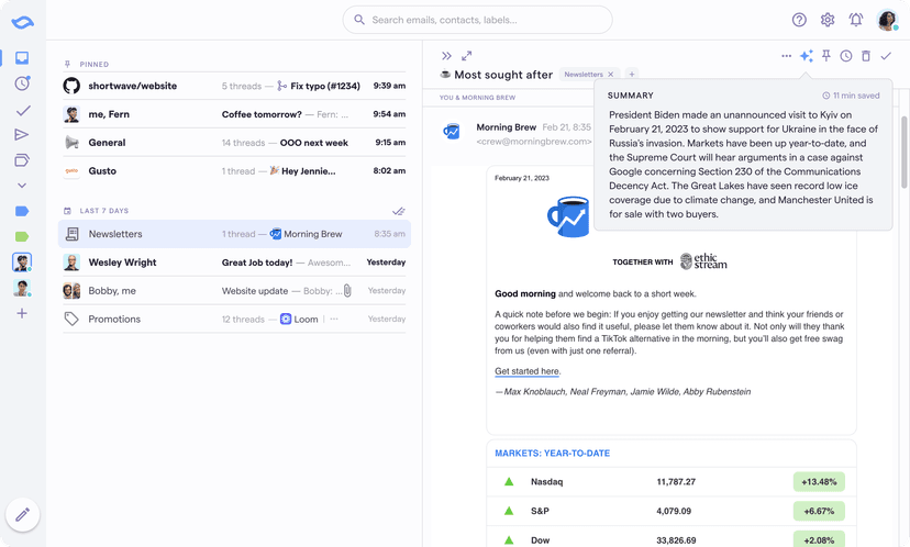 AI Email Summaries: Read emails in seconds
