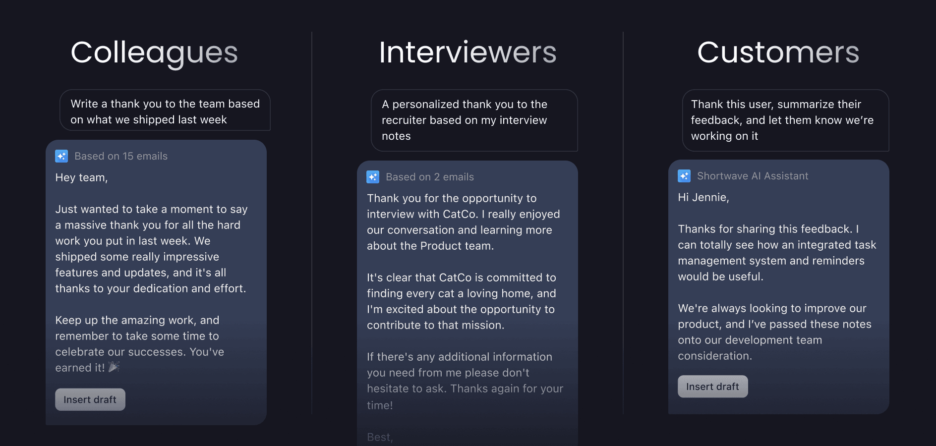 10 examples of how to write sincere thank you emails with AI