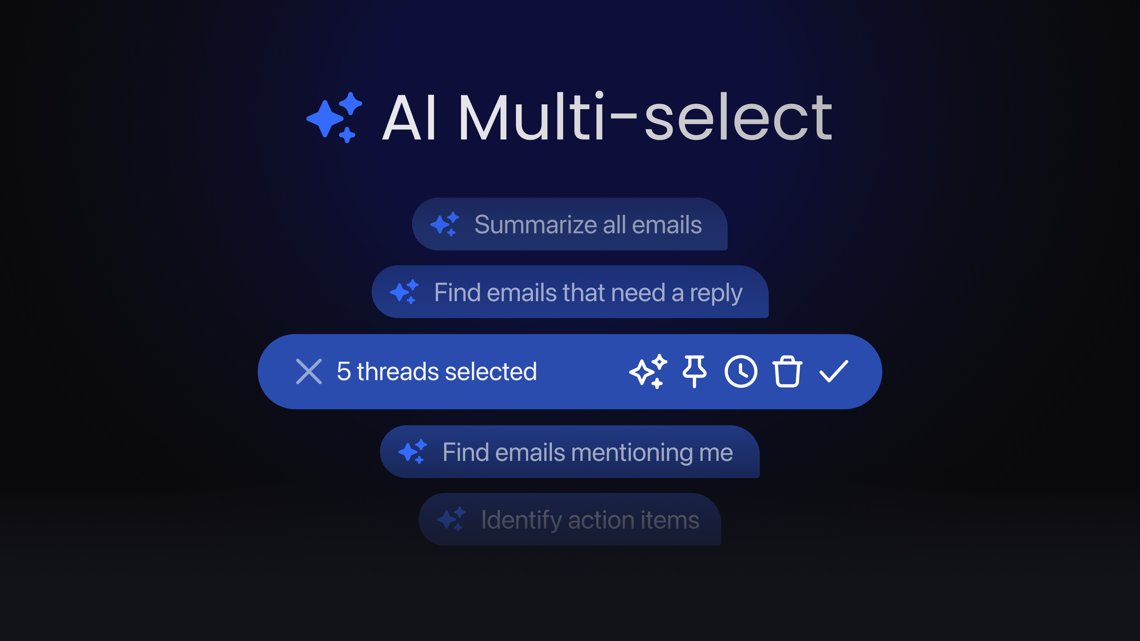 Multi-select magic powered by AI